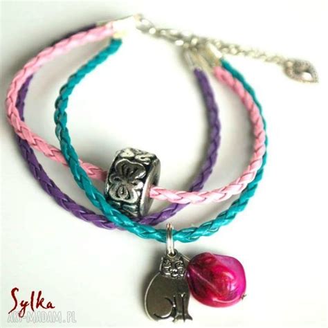 bransoletka z kotkiem ღ art Madam pl