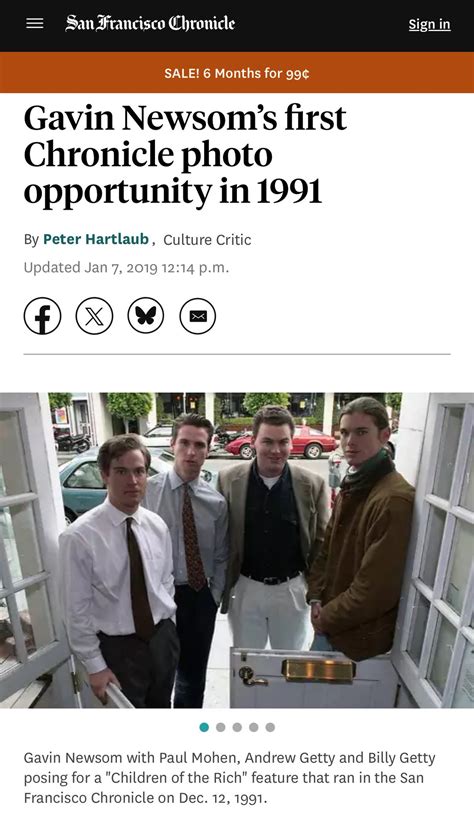 Poor Little Rich Boy Gavin Newsom Grew Up Poor And Hustled To Survive