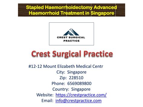 Ppt Stapled Haemorrhoidectomy Advanced Haemorrhoid Treatment In