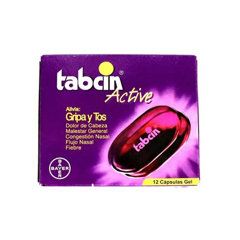 Tabcin Active Capsulas Blandas Caja X 12 Unds Farmacia Pasteur