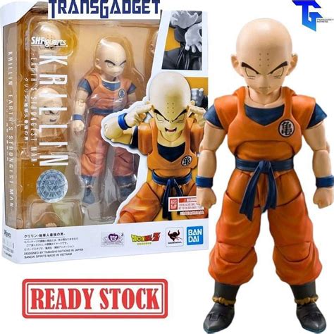 Jual Bandai SHF Dragon Ball Z Krillin Earth Strongest Man SHFiguarts Original Action Figure