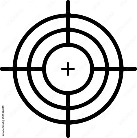 Aim Icon In Trendy Icon Crosshair And Sight Symbol Sniper Rifle Aim