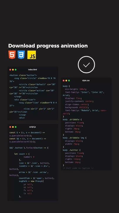 Download Progress Animation Html Css Mubasher Developer Shorts