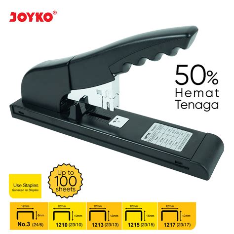 Jual Heavy Duty Hs 12p17 Stapler Stepler Heavy Duty Joyko Shopee