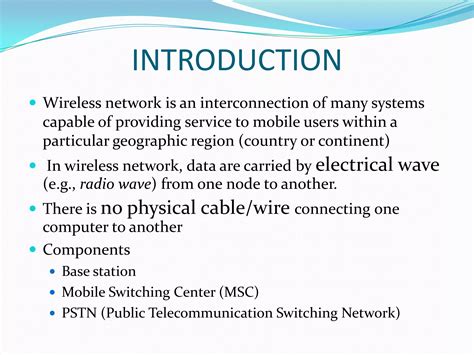 Wireless Networking Pptx Computer Networking Computing