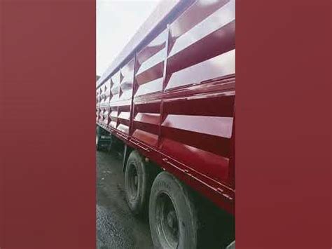 установка полога на кузов зерновоз - YouTube