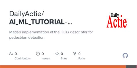 GitHub DailyActie AI ML TUTORIAL Hog Matlab Matlab Implementation Of