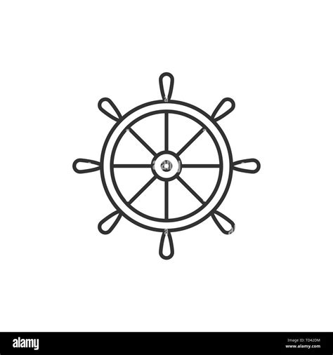 Ship Wheel Illustration