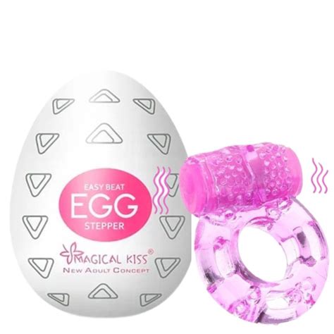 Kit Vibra Egg Anel Peniano C Vibro Egg Masculino Sexy Shop