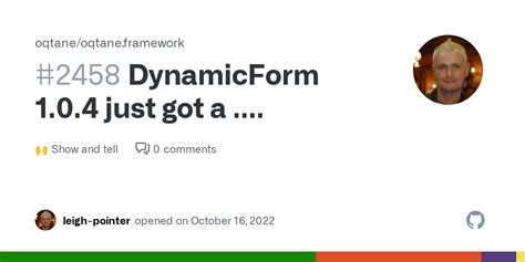 Dynamicform Just Got A Oqtane Oqtane Framework
