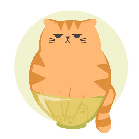 Lindo Divertido Gruñón Jengibre Gato Gato Gato Está Sentado En