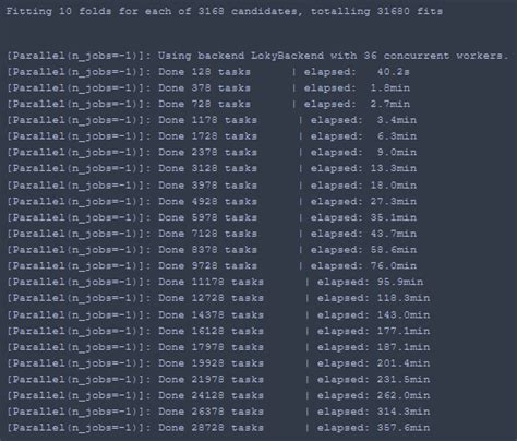 Grid Search Why Does Time Per Task In GridSearchCV Increase During