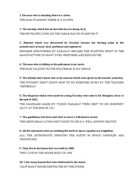Ans Reduced Relative Clauses Pdf