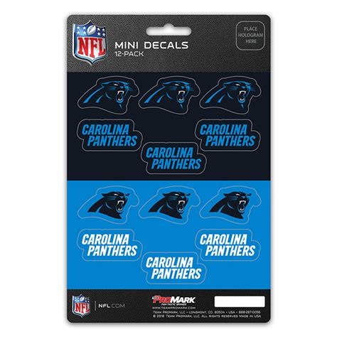 Carolina Panthers Decal Set Mini 12 Pack Caseys Distributing