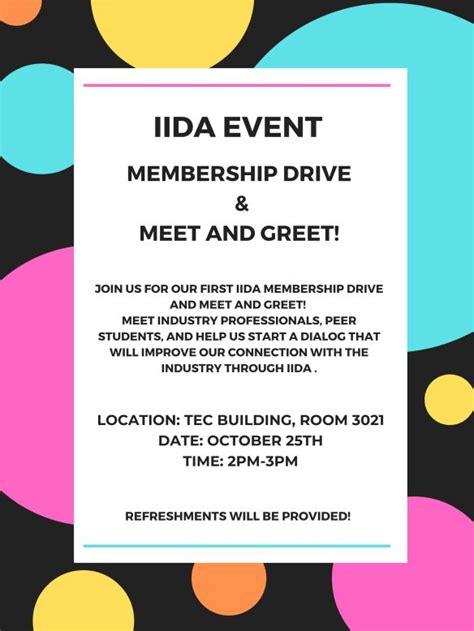 Idcod Event Iida Membership Drive And Meet And Greet Idcod