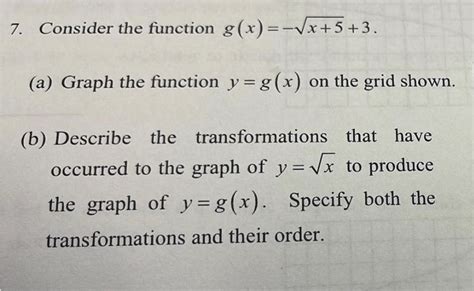 solved consider the function g x x 52 3 a ﻿graph the