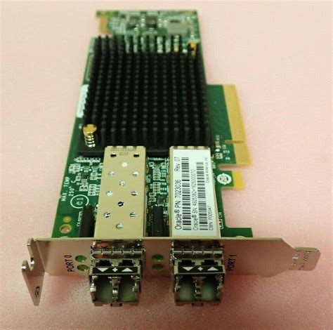 Emulex Lpe16002 Dual Port 16gbs Sfp Fc Network Adapter Card 2x Sfp Modules