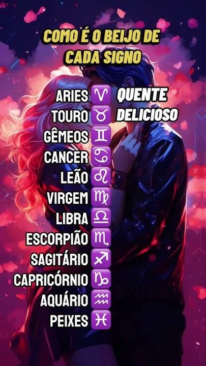 Como é O Beijo De Cada Signo Do Zodíaco Shorts Youtube