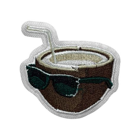 Garment Full Embroidery Patches Twill Background With Heat Press Bakcing