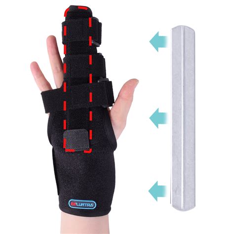 Enluntra Metacarpal Finger Splint Brace Adjustable Two Finger Brace