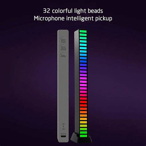Sound Control 18 Colors Pickup Lamp Led Rgb Voice Activated Music