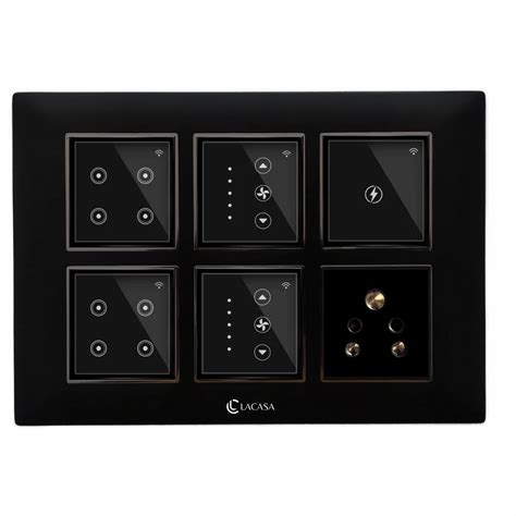 Capacitive 16a Lacasa 242f111s Smart Touch Switch Board At ₹ 12500 Piece In Sas Nagar