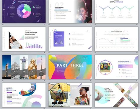 Best Multicolor Powerpoint Templates For Charts