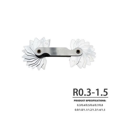 Home Measuring Tools Radius Gauge Stainless Steel Vicedeal