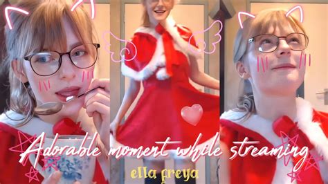 Ella Freya Santa Costume Funny Moment On Stream 🎅🏻🌲 エラ・フレヤ