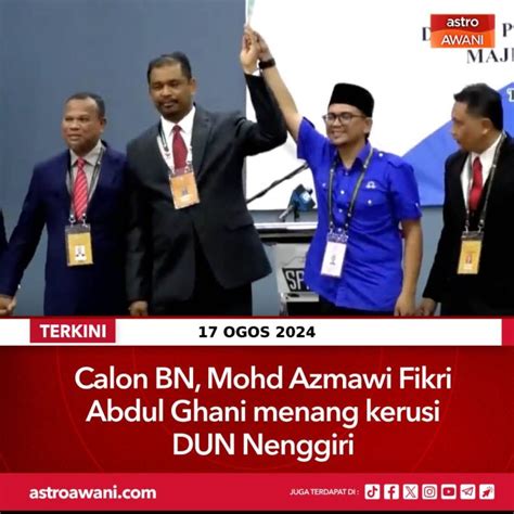 PRK Nenggiri Keputusan Rasmi BN Menang Dengan 9 091 Undi