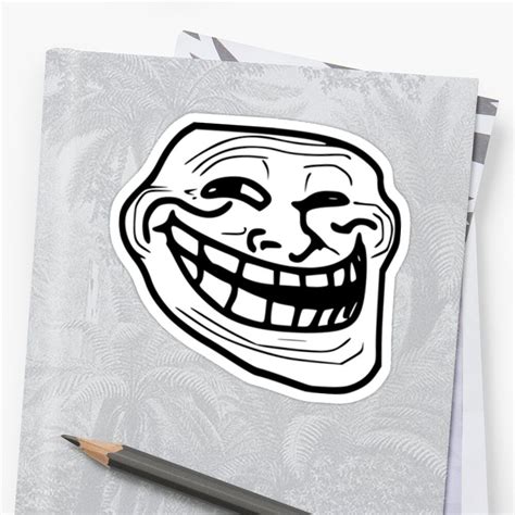Troll Face Meme Sticker Quotes Type