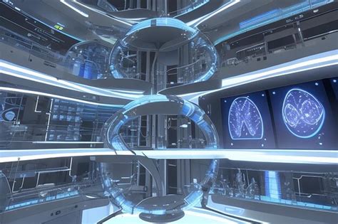 Premium Ai Image Genomic Editing Futuristic Science Lab