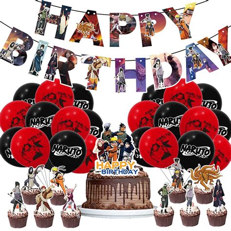 Buy Hilloly 30pcs Naruto Party Decorations Naruto Balloons Set Naruto
