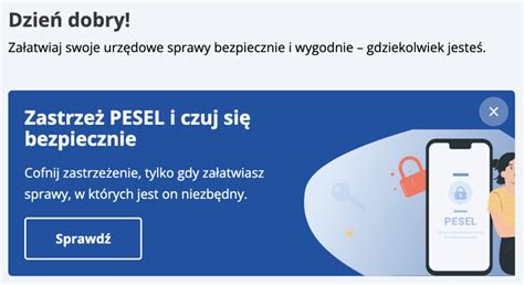 Jak zastrzec swój numer PESEL w serwisie mObywatel ZamknijKonto pl