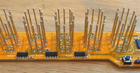 Bed Of Nails Test Jig For A Nixie Tube Driver Album On Imgur