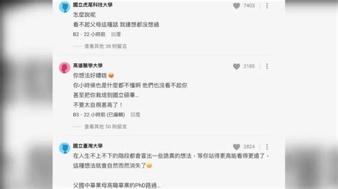 學歷高了嘆父母沒成就！他坦言「看不起」 網轟自視甚高