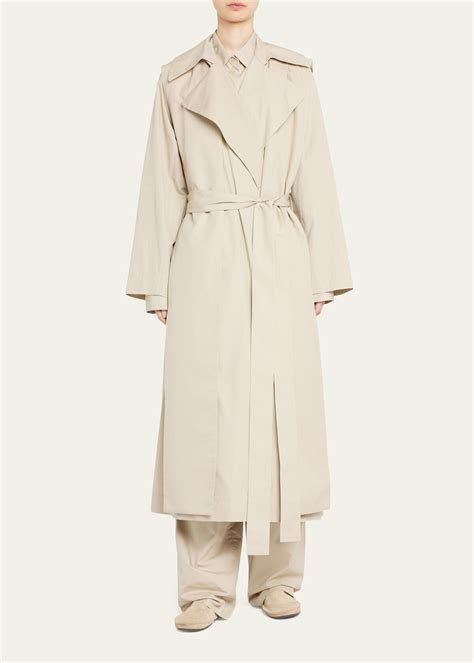 The Row Badva Long Belted Trench Coat Editorialist