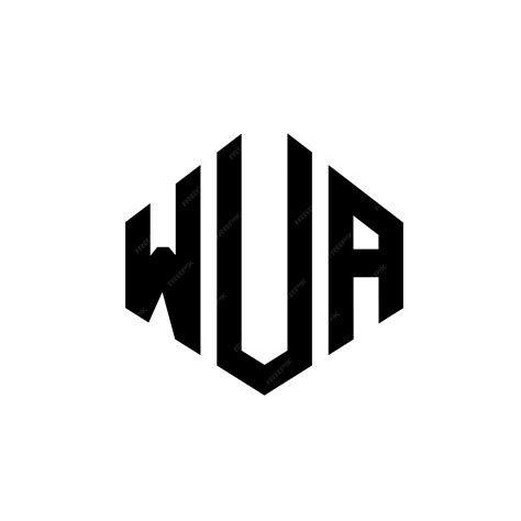 Premium Vector Wua Letter Logo Design With Polygon Shape Wua Polygon