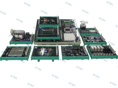 Set Of Modules Used For Microprocessor Microcontroller Practice Etek Edu