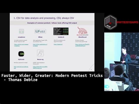Hack In The Box Security Conference Talk Faster Wider Greater Modern Pentest Tricks From