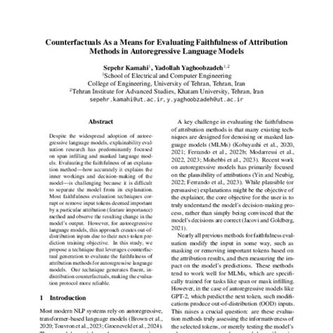 Counterfactuals As A Means For Evaluating Faithfulness Of Attribution Methods In Autoregressive