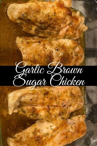 Garlic Brown Sugar Chicken Food Menu