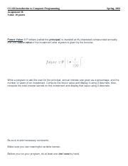 Assignment6 Doc CS 101 Introduction To Computer Programming