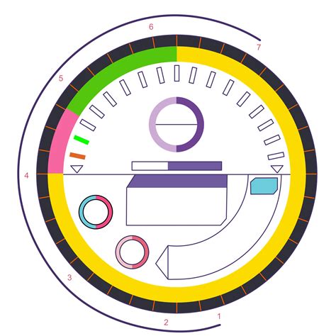 Circle Infographic Template For Round Diagram Graph Web Design