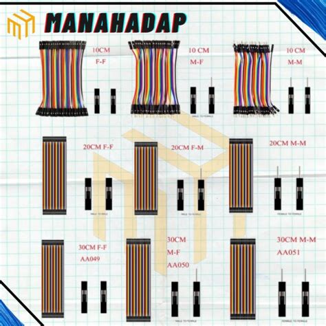 Jual Kabel Jumper Arduino 40 Pcs Male Male 20cm Shopee Indonesia