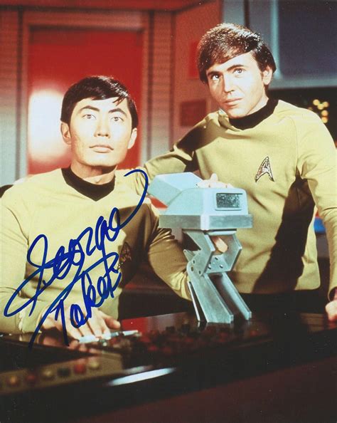 Gfa Star Trek Movie Star George Takei Signed 8x10 Photo Mh2 Proof