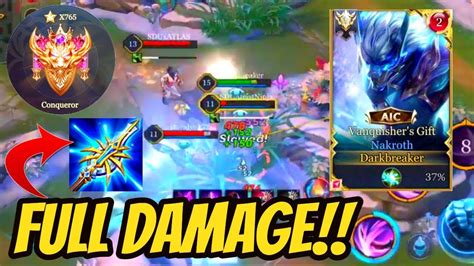 NAKROTH FULL DAMAGE BUILD BEST SOLO RANK JUNGLER AoV 傳說對決 RoV