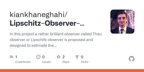 Github Kiankhaneghahi Lipschitz Observer Design For A Nonlinear System In This Project A