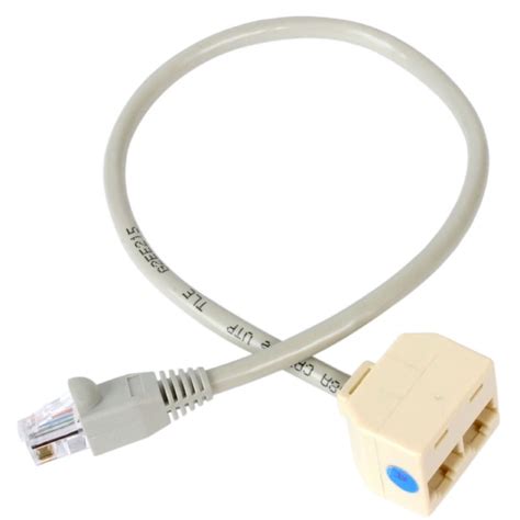 Cable Adaptador Divisor Splitter Rj45 2 A 1 Hembra A Macho Divisor