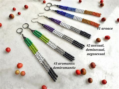 Asexual Earrings Ace Pride Earrings Cds Pride Month Aroace Jewelry